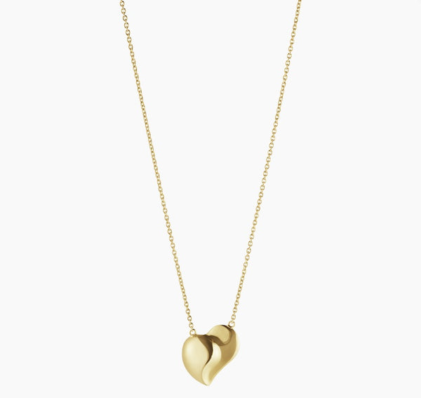 Georg Jensen, heart pendant i 14kt guld – Palæet Juveler & Urmagere